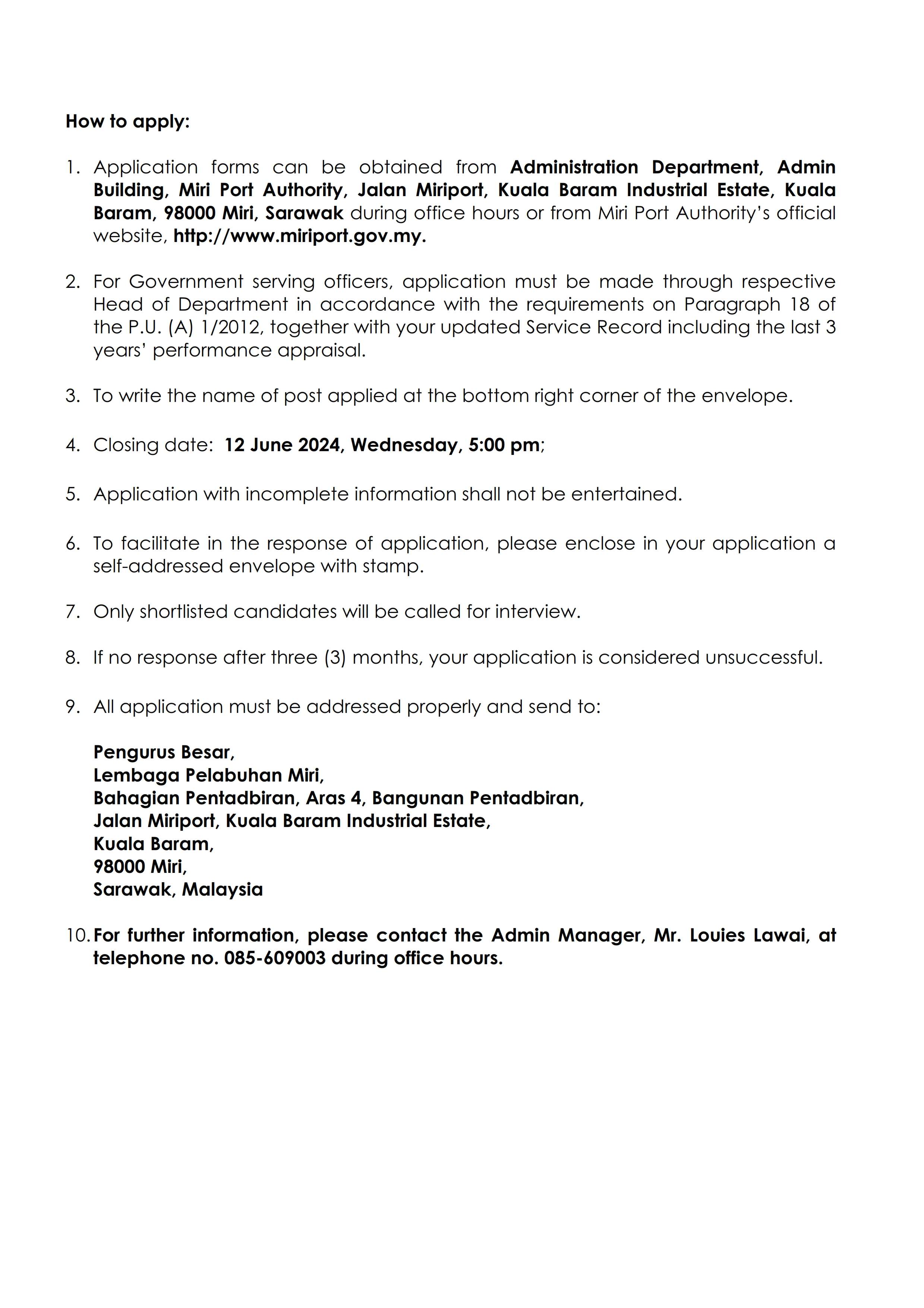 Job Vacancies - Official Portal of MPA